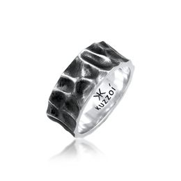Kuzzoi Ring 925 Sterling Silber in Grau | Gr.: 60