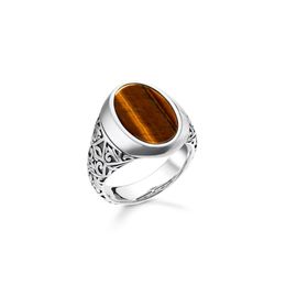 Thomas Sabo Ring Tigerauge in silber, braun | Gr.: 54