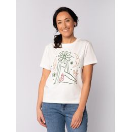 wat? Apparel T-Shirt Love and flex in Off White | Gr.: 40