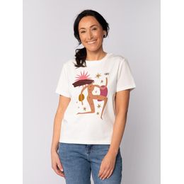 wat? Apparel T-Shirt Love and flex in Off White | Gr.: 36