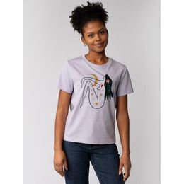 wat? Apparel T-Shirt Love and flex in Lavender | Gr.: 44