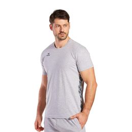 Erima Herren Essential Team T-Shirt in hellgrau melange/slate grey | Gr.: L