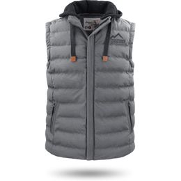 Normani Outdoor Sports Herren Winter-Steppweste Nanaimo in Grau | Gr.: 4XL