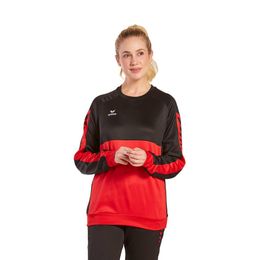 Erima Unisex Erwachsene, Erwachsene Six Wings Sweatshirt in rot/schwarz | Gr.: S