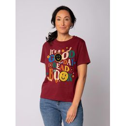 wat? Apparel T-Shirt Good day to read a book in Weinrot | Gr.: 38