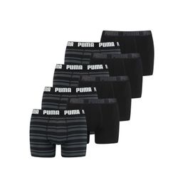 Puma Boxershorts HERITAGE STRIPE BOXER 8er Pack in 200 - black | Gr.: M