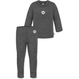 Normani Outdoor Sports Baby Merino Pullover und Merino Hose in Anthrazit | Gr.: 74