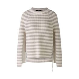 Oui Pullover RUBI in lt brown white | Gr.: 42
