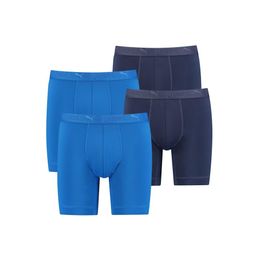 Boxershorts Puma SPORT MICROFIBER LONG BOXER 4P in Blue Combo | Gr.: XL