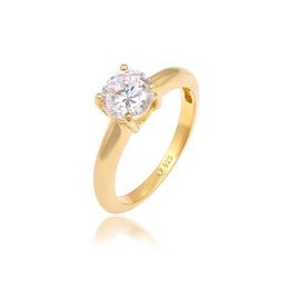 Elli Ring 925 Sterling Silber in Gold | Gr.: 54