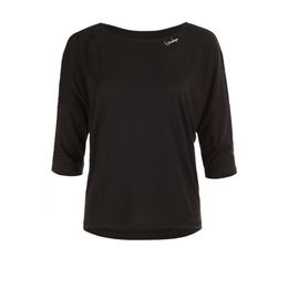 WINSHAPE Ultra leichtes Modal-3/4-Arm Shirt MCS004 in schwarz | Gr.: L
