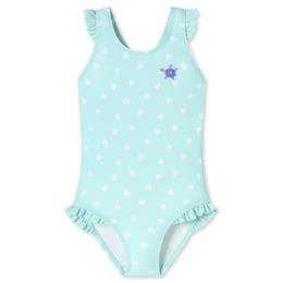 Schiesser Badeanzug Aqua Kids Girl in hellgrün | Gr.: 128