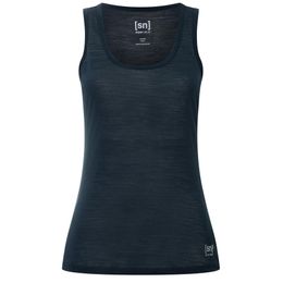 super.natural Merino Tanktop W SIERRA140 TANK in blau | Gr.: M
