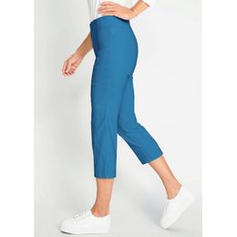 GOLDNER 7/8-Bengalinhose Schlupfhose LOUISA mit Steppn&auml;hten in atlantikblau | Gr.: 42
