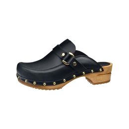 Sanita Comfortwear Clog "Wood-Lillen Open" in Schwarz | Gr.: 35