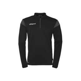Uhlsport 1/4 ZIP TOP Squad 27 in schwarz/anthra | Gr.: M