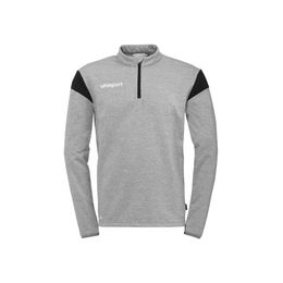 Uhlsport 1/4 ZIP TOP Squad 27 in dark grau melange | Gr.: L