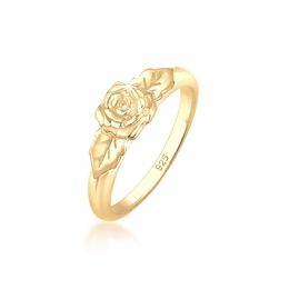 Elli Ring 925 Sterling Silber Rose in Gold | Gr.: 52