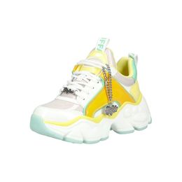 Buffalo Sneaker in Wei&szlig;/Gelb | Gr.: 40
