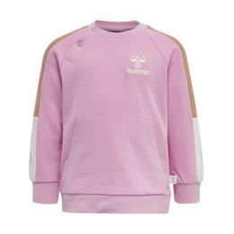 Hummel Druckknopf Sweatshirt Raglan&auml;rmel Hmlanju M&auml;dchen in MAUVE MIST | Gr.: 56