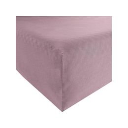 Erwin Müller Erwin Müller Mako-Interlock-Jersey Bio Spannbettlaken München in mauve | Gr.: 90x190 cm - 100x200 cm