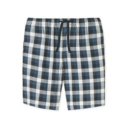 Schiesser Pyjamahose Bermuda - Mix + Relax in Blau, weiß | Gr.: 52