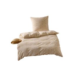 Traumschlaf Bettw&auml;sche Sydney in beige | Gr.: 135 x 200 + 80 x 80 cm