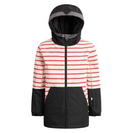 WeeDo Winterjacke COSMO PIRAT in rot-gestreift_schwarz | Gr.: 140