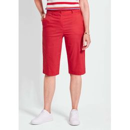 GOLDNER Kurzgr&ouml;&szlig;e: Komfortable Sommerhose CARLA in rot | Gr.: 26