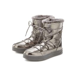 Lascana Winterboots in grau / silberfarben | Gr.: 37