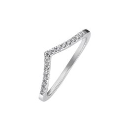 Steel_Art Ring mit Steinen Nele silberfarben poliert in silberfarben poliert | Gr.: 60
