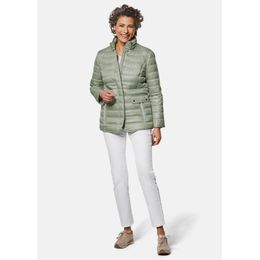 GOLDNER Leichte Steppjacke mit Kapuze, 71cm in baummoos | Gr.: 44