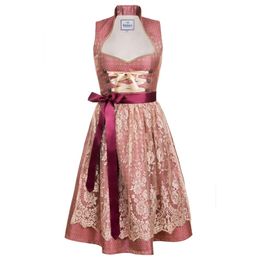 Edelnice Midi Dirndl 2-teilig Diana in rose | Gr.: 32