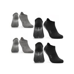 Occulto 4er Pack Yogasocken Mady in Schwarz-Grau | Gr.: 39-42