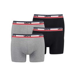 Levi's Levi ́s Boxershort 4er Pack in Hellgrau/Schwarz | Gr.: XL