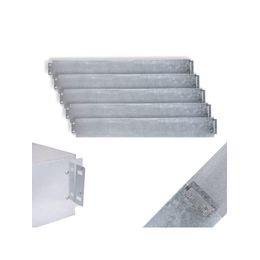 UNUS Rasenkante Beeteinfassung Metall in Silber | Gr.: onesize