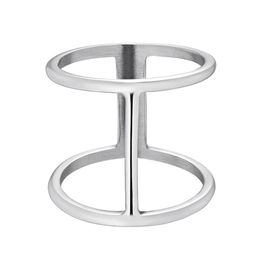 Steel_Art Fingerring Jarek poliert in silberfarben poliert | Gr.: 52