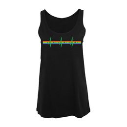 F4NT4STIC Damen Tanktop Pink Floyd Prism Heartbeat in schwarz | Gr.: 5XL