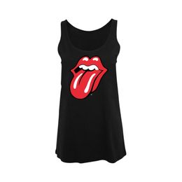 F4NT4STIC Tanktop The Rolling Stones Zunge in schwarz | Gr.: 4XL