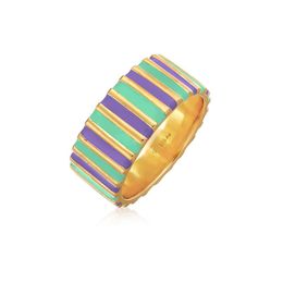 Elli Ring 925 Sterling Silber in Violett | Gr.: 58