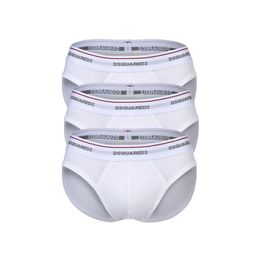 DSQUARED&sup2; Slip 3er Pack in Wei&szlig; | Gr.: XL