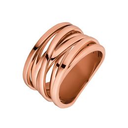 Steel_Art Fingerring Serpi poliert in rosegoldfarben | Gr.: 52