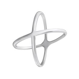 Steel_Art Fingerring Fionn poliert in silberfarben poliert | Gr.: 64