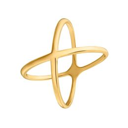 Steel_Art Fingerring Fionn poliert in goldfarben | Gr.: 54