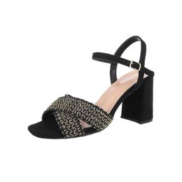 Ital-Design High-Heel Sandalette in Schwarz | Gr.: 39