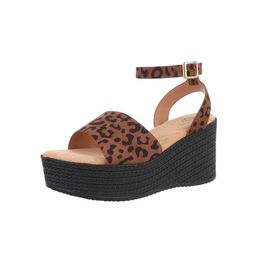 Ital-Design Sandale & Sandalette in Braun und Schwarz | Gr.: 41