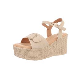 Ital-Design Sandale & Sandalette in Hellbraun | Gr.: 40