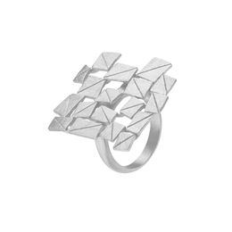 Steel_Art Ring Partis silberfarben glanzmatt in silberfarben glanzmatt | Gr.: 54