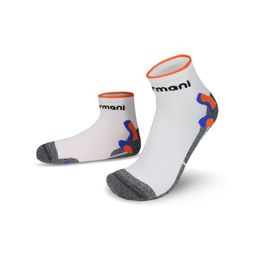 Normani 2 Paar Kurzschaft-Sportsocken in Wei&szlig;/Orange | Gr.: 43-46