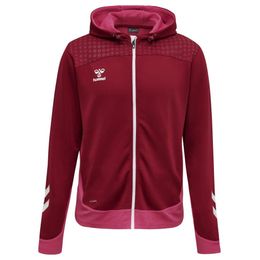 Hummel Rei&szlig;verschluss Kapuzenpullover Hmllead Herren in BIKING RED | Gr.: S